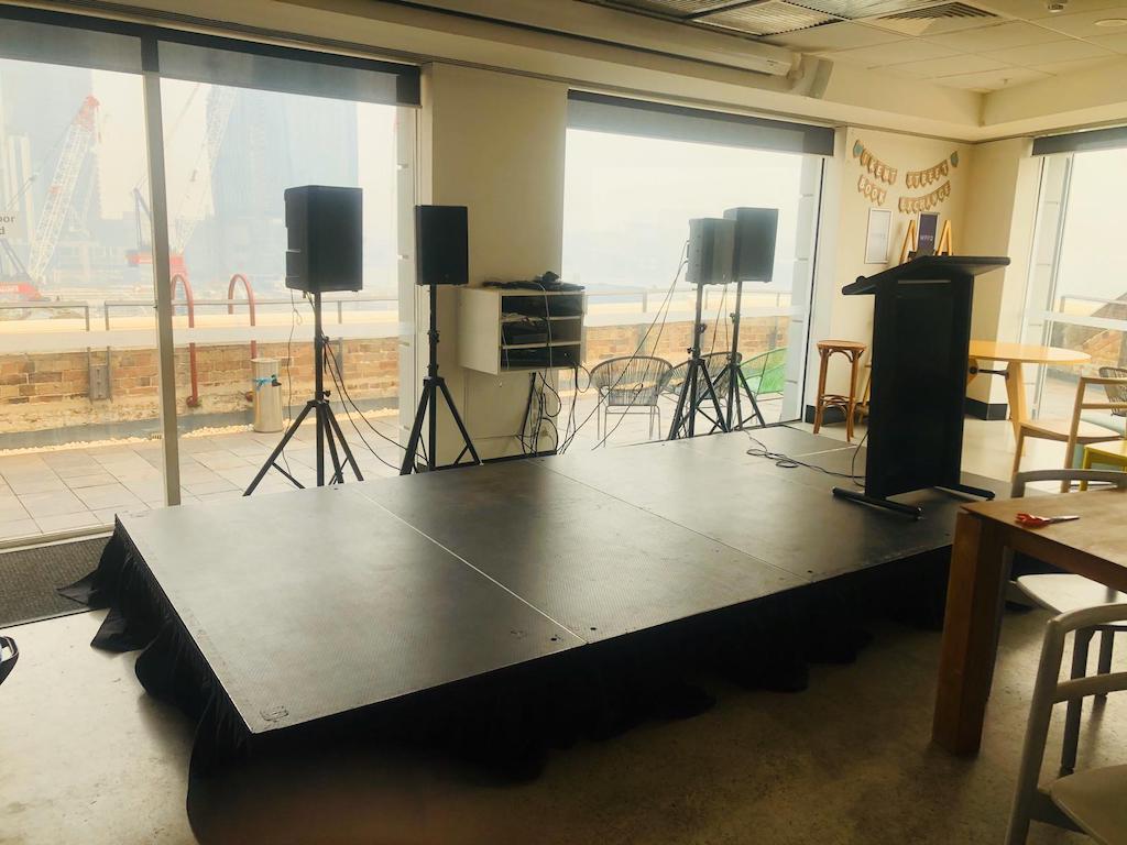 DIY Party – Sound Pack with Speaker Stands | Event Hire Sydney