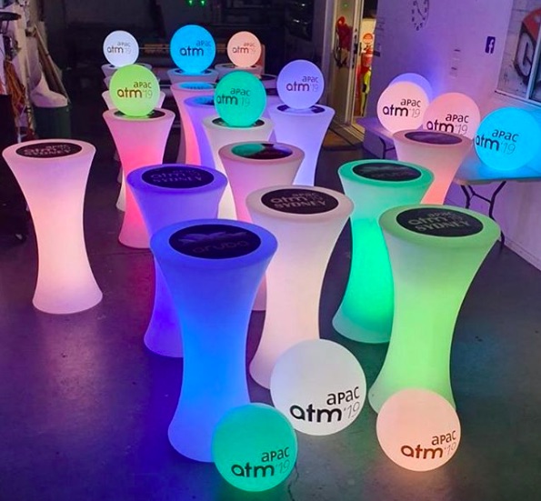 Glow Bar Table | Event Hire Sydney