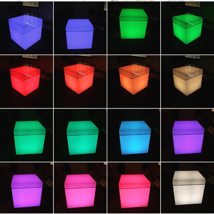 Square Glow Banquet Table | Event Hire Sydney