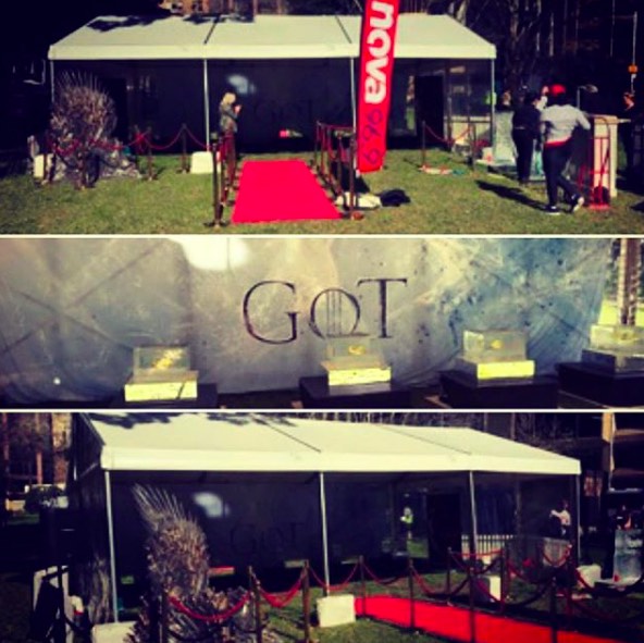 Gold Bollards | Event Hire Sydney