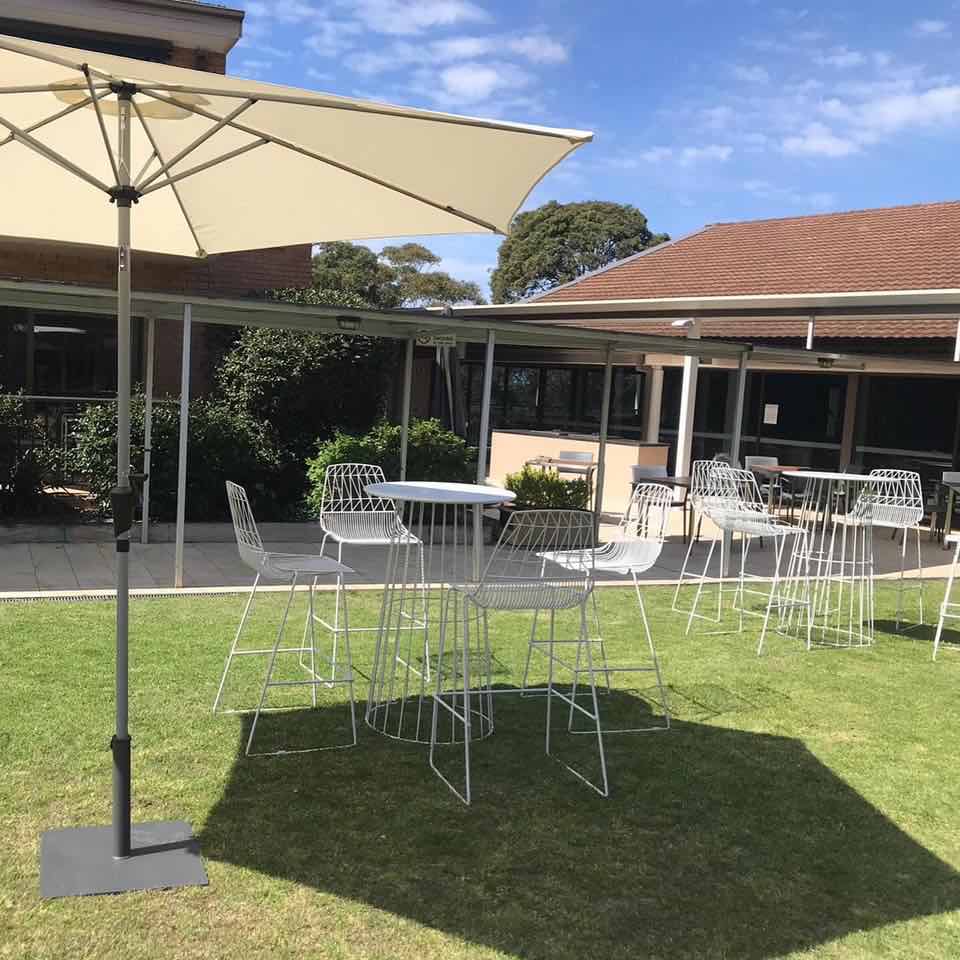 White Wire Stool / White Arrow Stool Hire Sydney - Event Hire Sydney